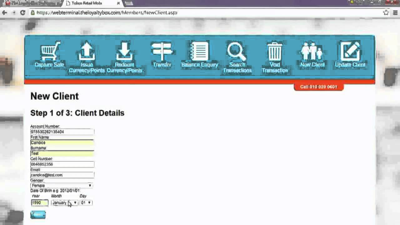 The Loyalty Box: Webterminal - How to enroll a new customer - YouTube