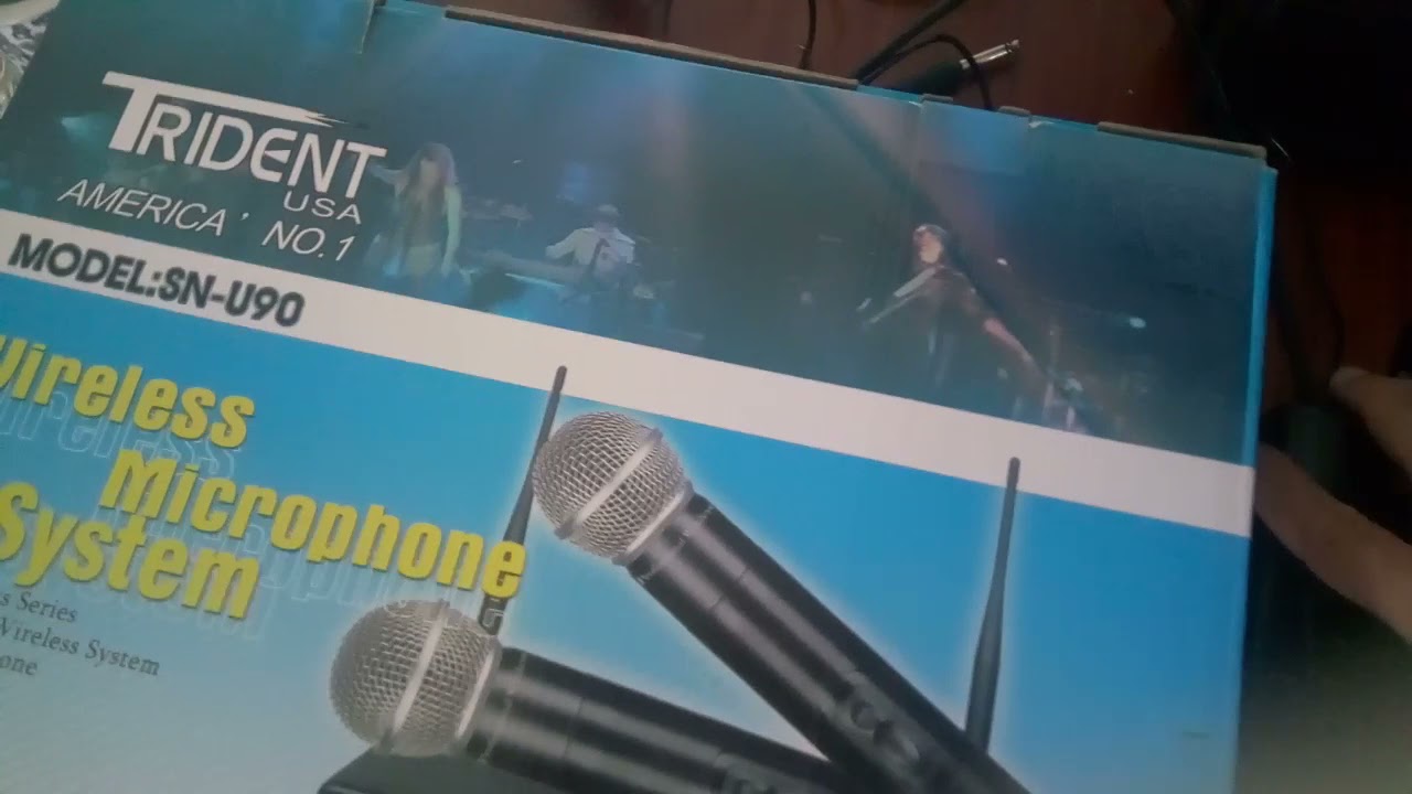 TRIDENT Wireless microphone Testing and Connect to Stereo component ...