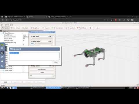 Unitree Go1 ROS Joint Movements with RVIZ Joint State Publisher and Python - YouTube