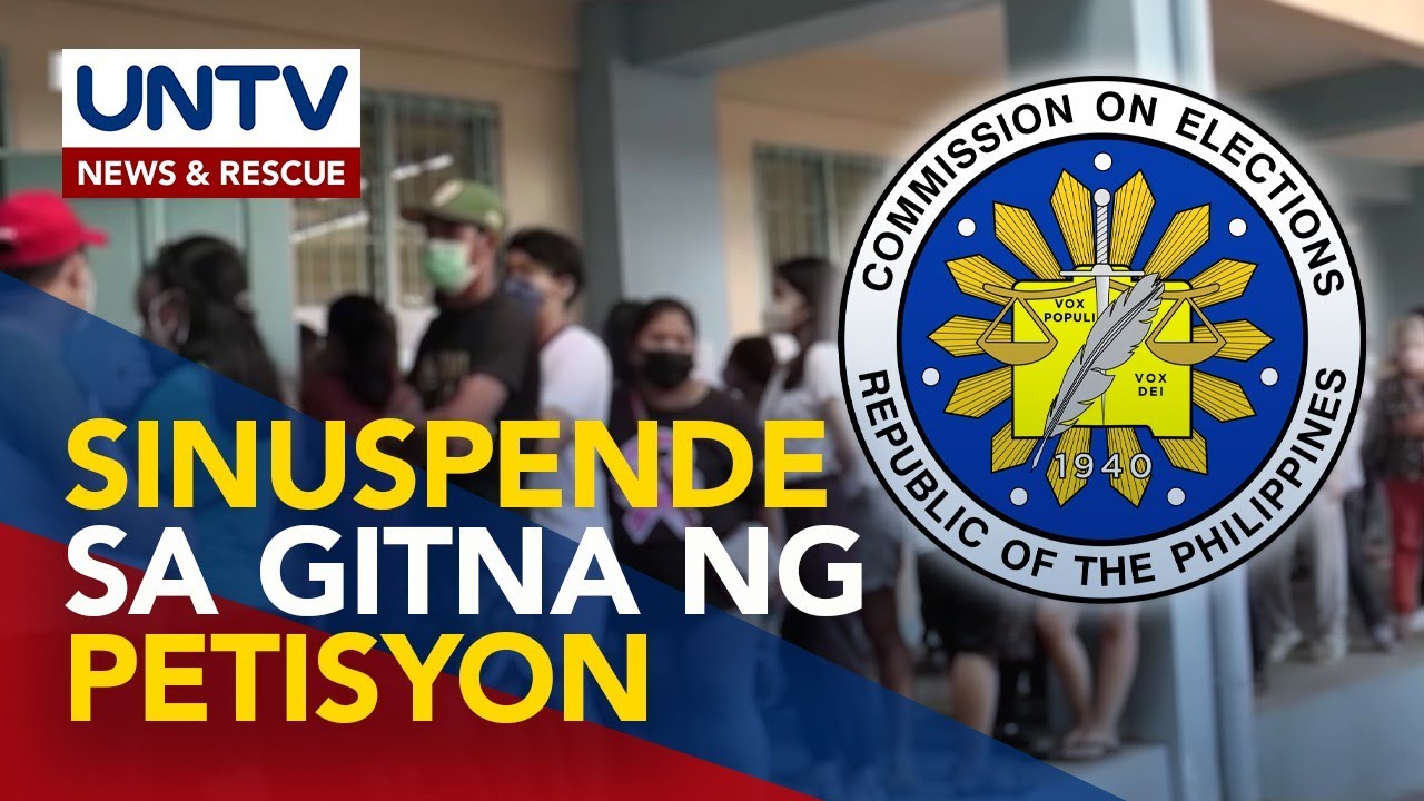COMELEC, sinuspende ang COC filing para sa BSKE 2022 - YouTube