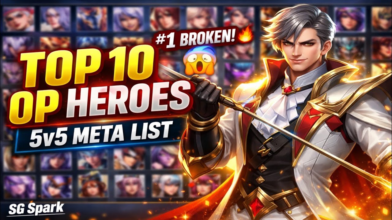 Moba Legends 5v5 Top 10 Heros 🔥 | MLBB Current Time Ke Best 10 Heroes ...
