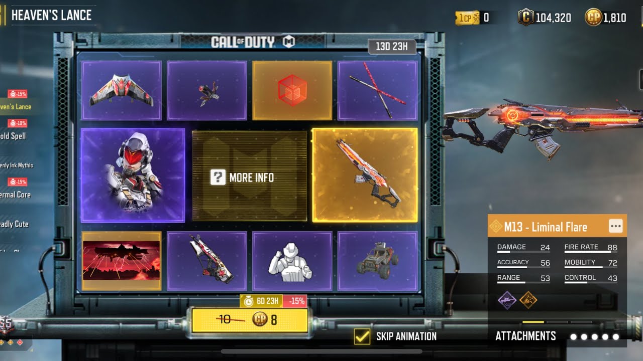 CODM Heavens Lance draw with M13 Luminal Flare - YouTube