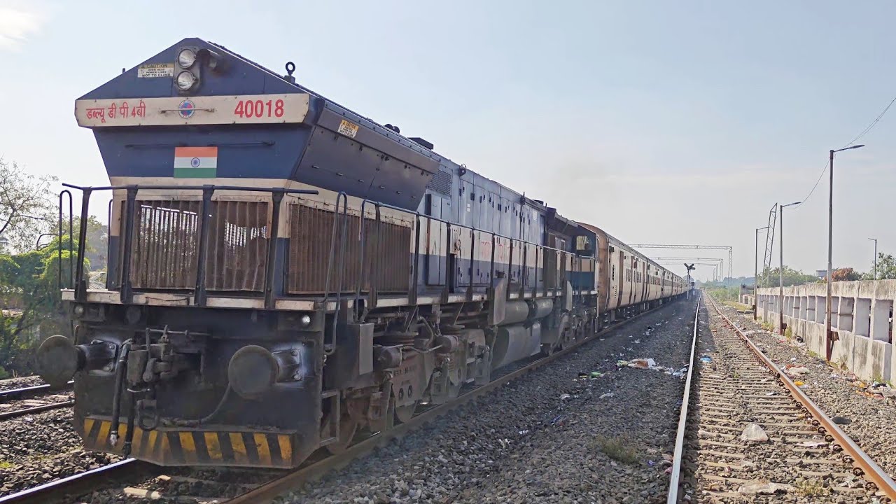 17642 Narkher - Kacheguda Intercity Express | Gooty WDP4B Locomotive ...