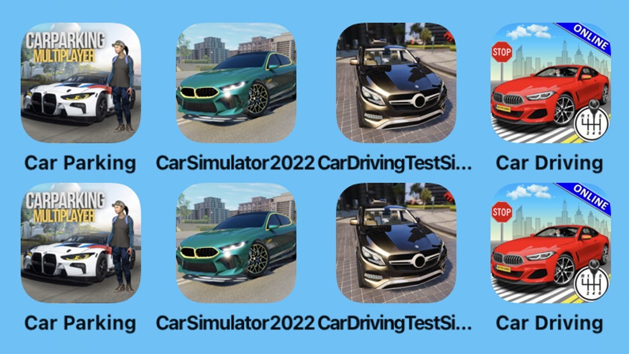 Car Parking, Car Simulator 2022, Car Driving Test and More Car Games ...