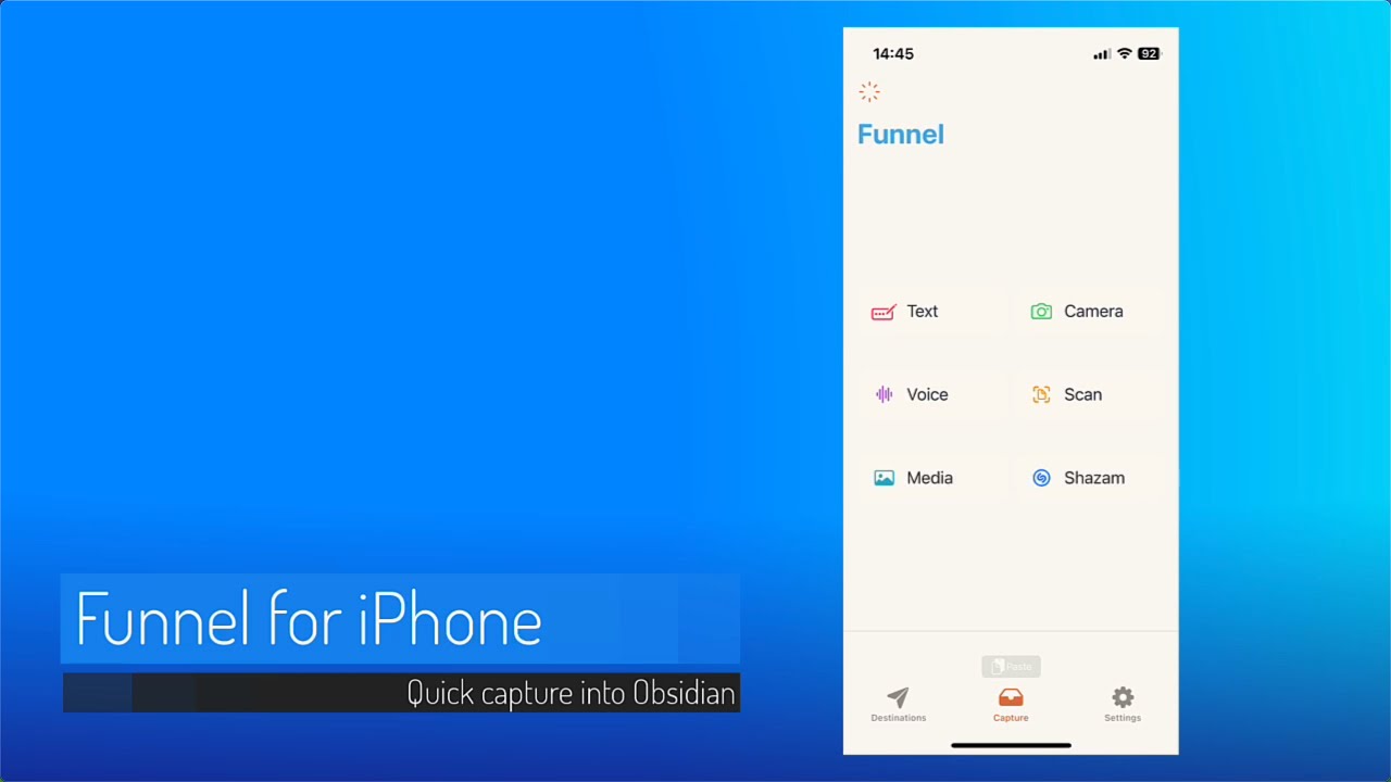 Funnel: Quick capture for iPhone - YouTube