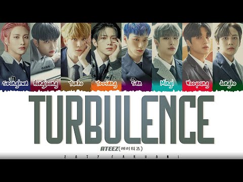 ATEEZ (에이티즈) - 'Turbulence' (야간비행) Lyrics [Color Coded_Han_Rom_Eng]