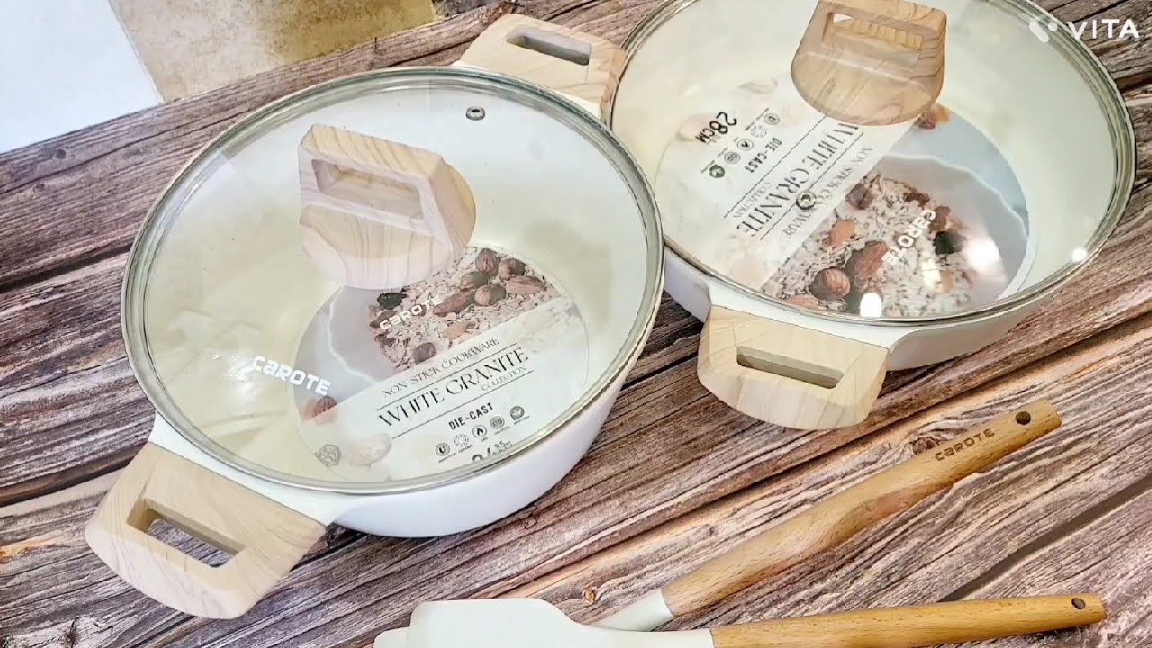 Carote White Granite Nonstick Cookware Review @Food treasure by ...