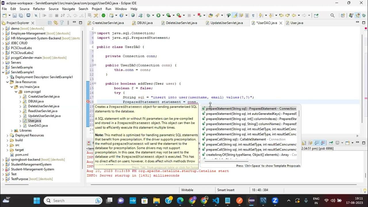 Java - FSD - Batch -Training - FYQ2 - DAY - 17 17th August 2023 - YouTube