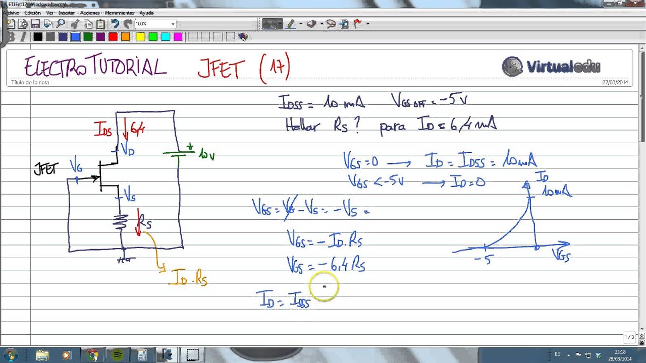 ElectroTutorial 377 Transistor JFET (17) - YouTube