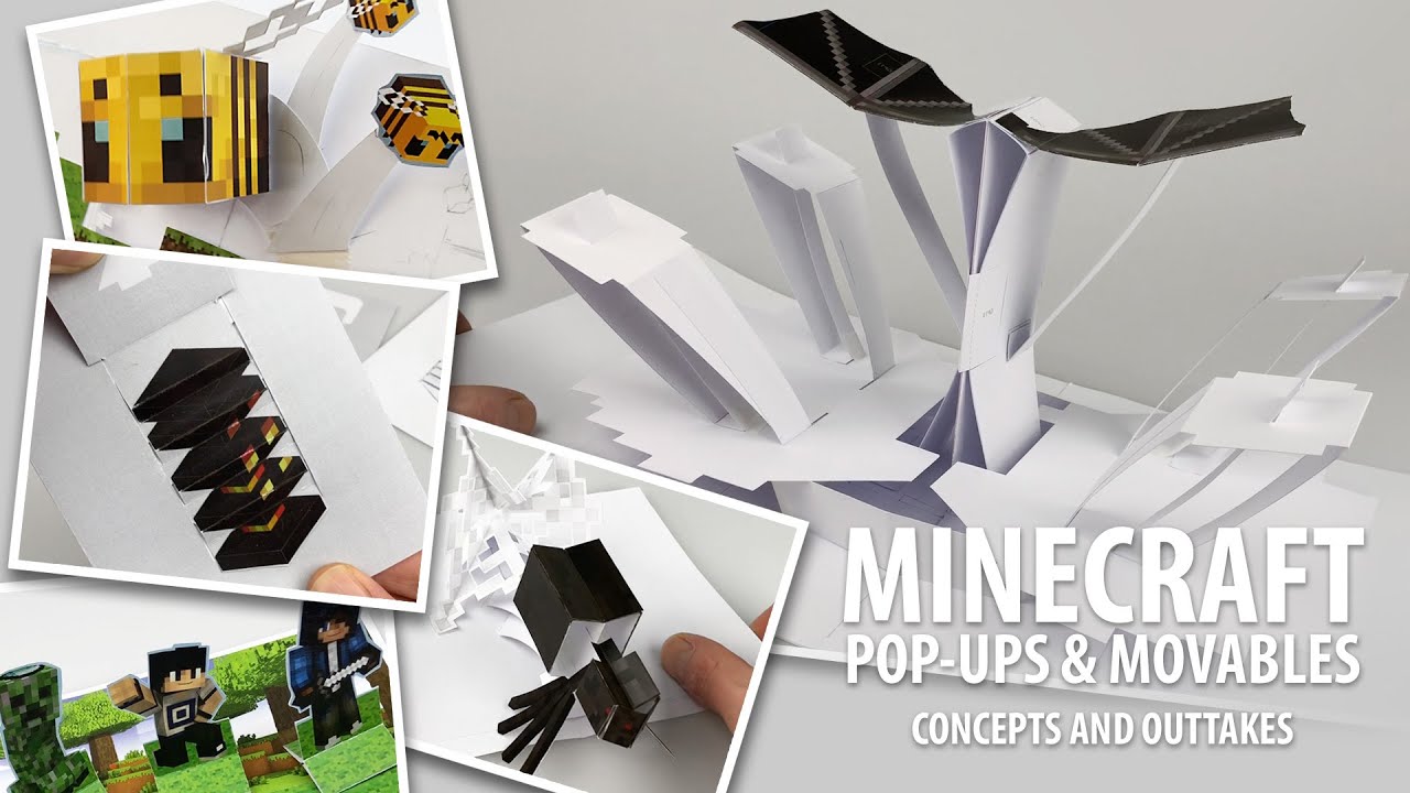 Minecraft Outtakes: Pop-ups and movables - YouTube