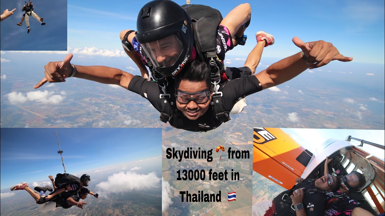 Sky Diving from 13000 feet in Thailand | Skydiving Thailand ...