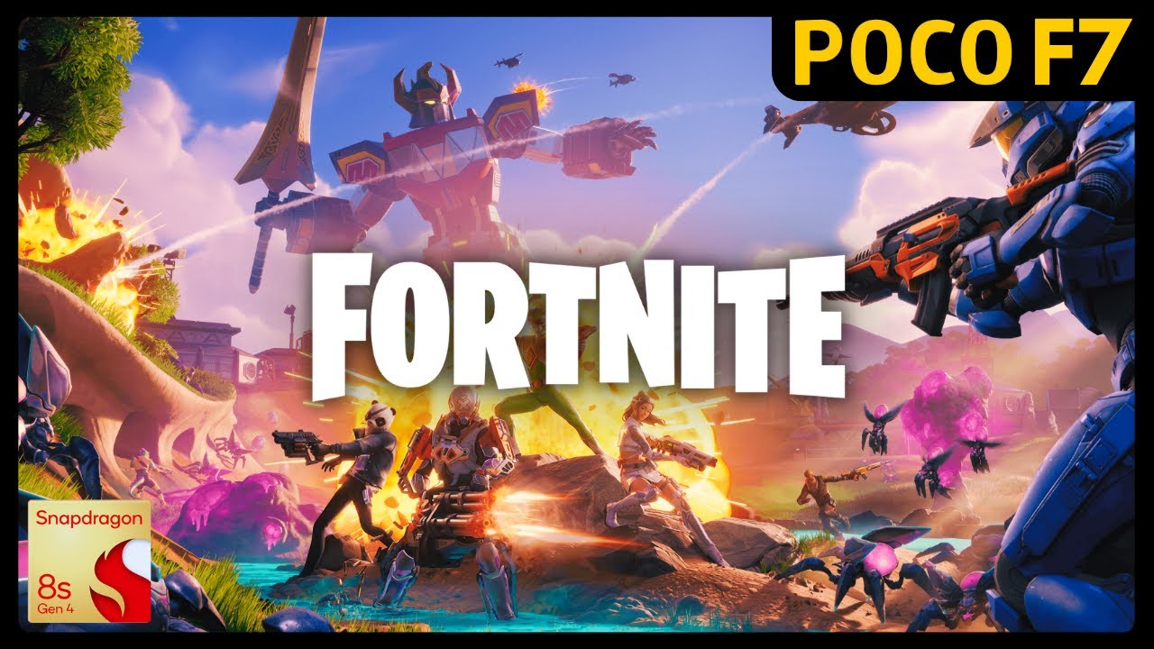 Fortnite | Android Gameplay | POCO F7 | 12/256 | Snapdragon 8s Gen 4 ...