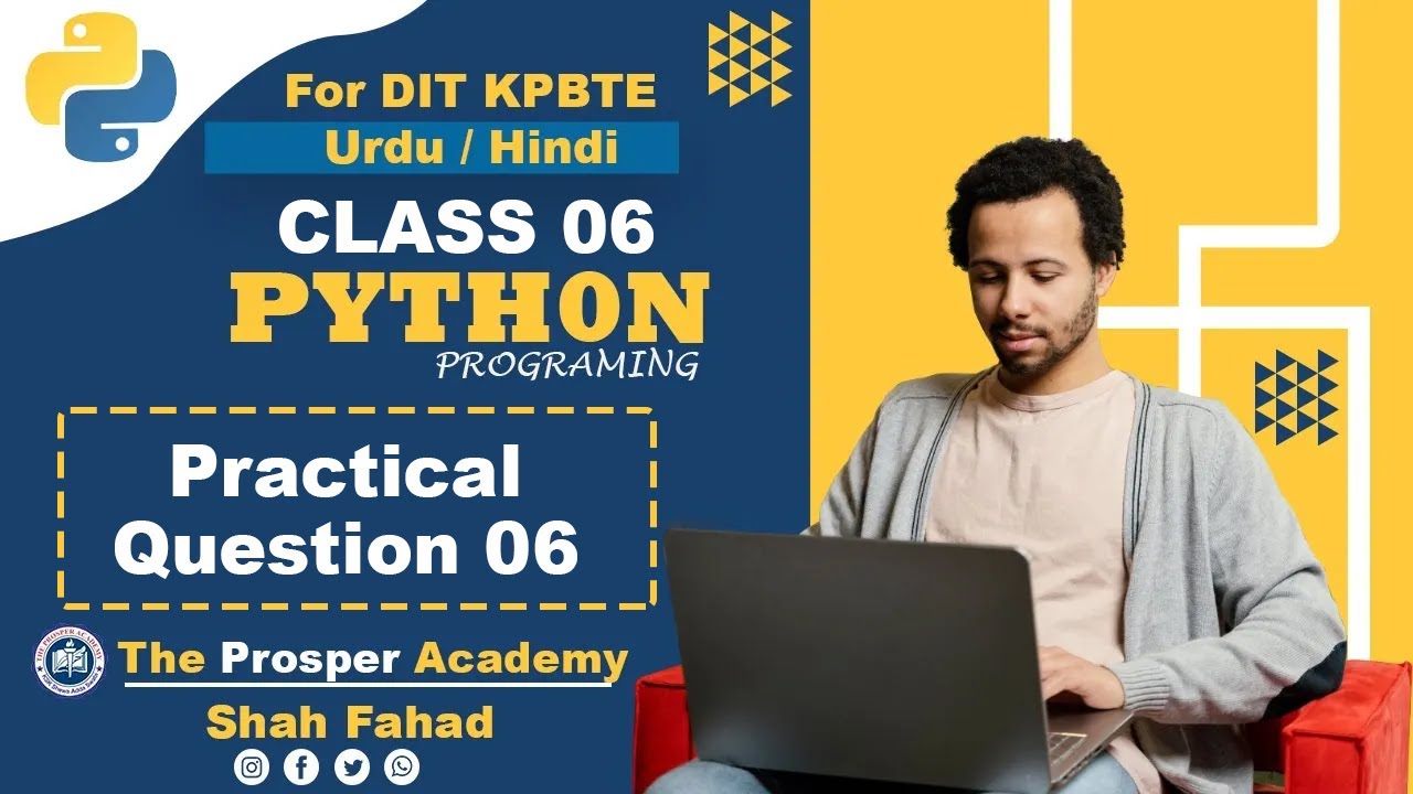 python practical class 6 - YouTube