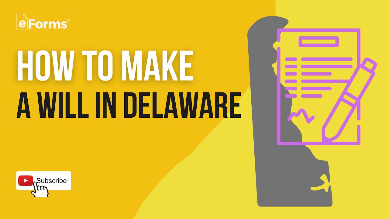How to Make a Will in Delaware - Easy Instructions - YouTube