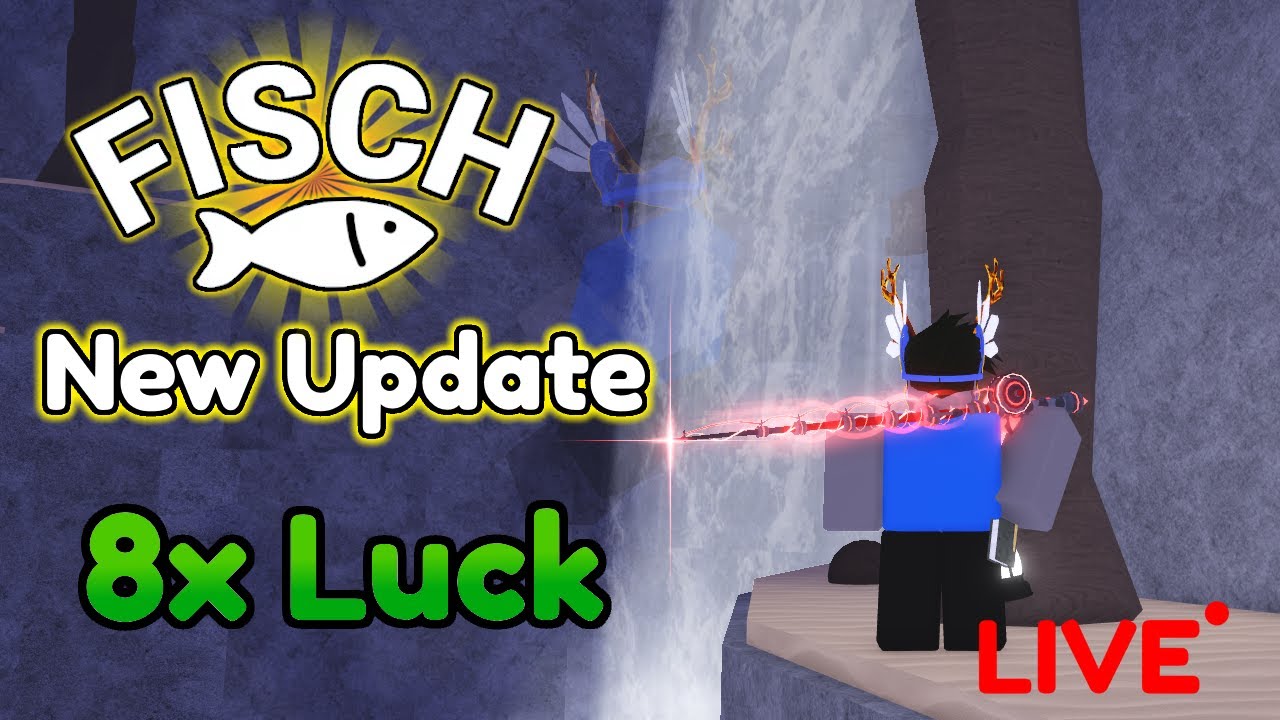 🔴 Roblox Fisch New Update 8x Luck Private Server Live! - YouTube