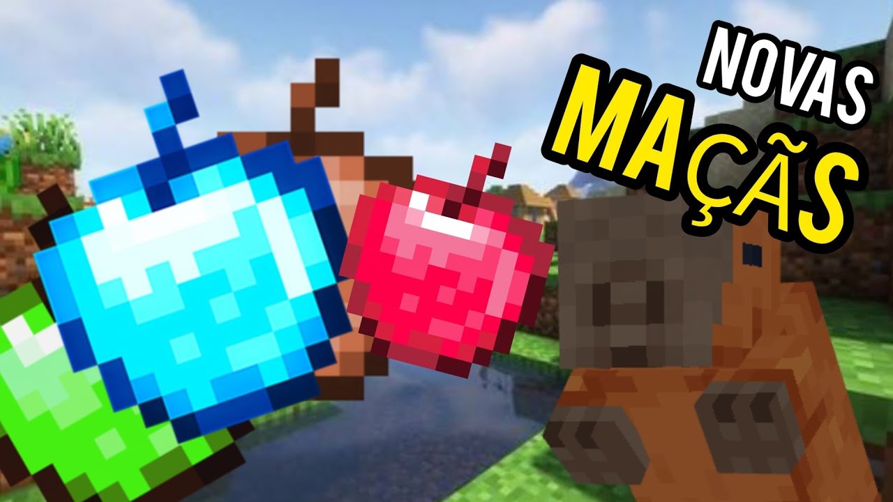 TESTANDO AS NOVAS MAÇÃS DO MINECRAFT - YouTube