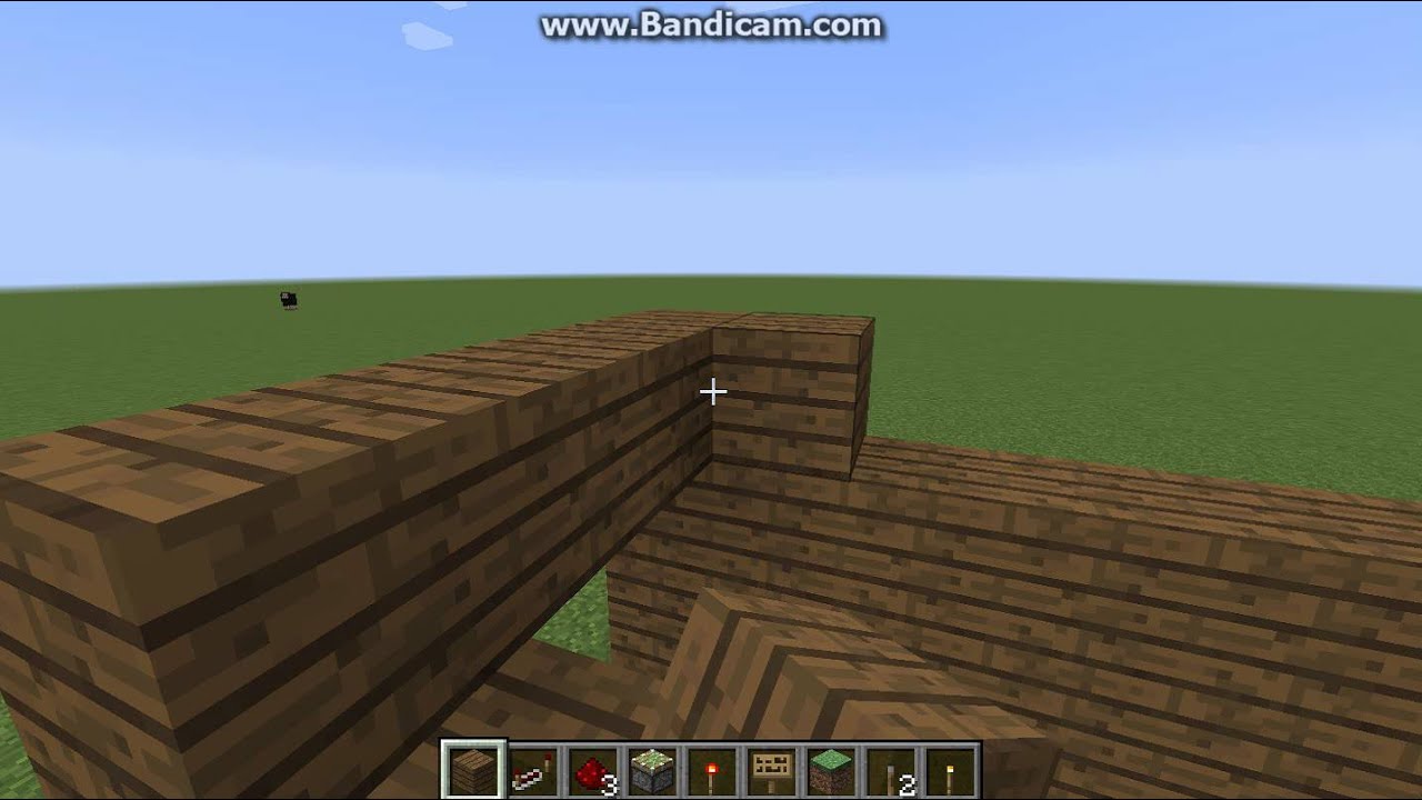 Minecraft kaip pastatyti duris su kodu - YouTube