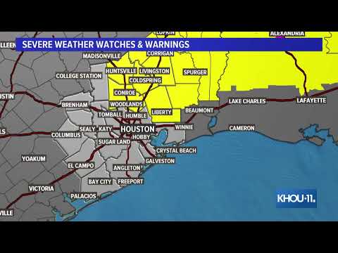 Meteorologist Blake Mathews gives update on severe weather in Texas ...
