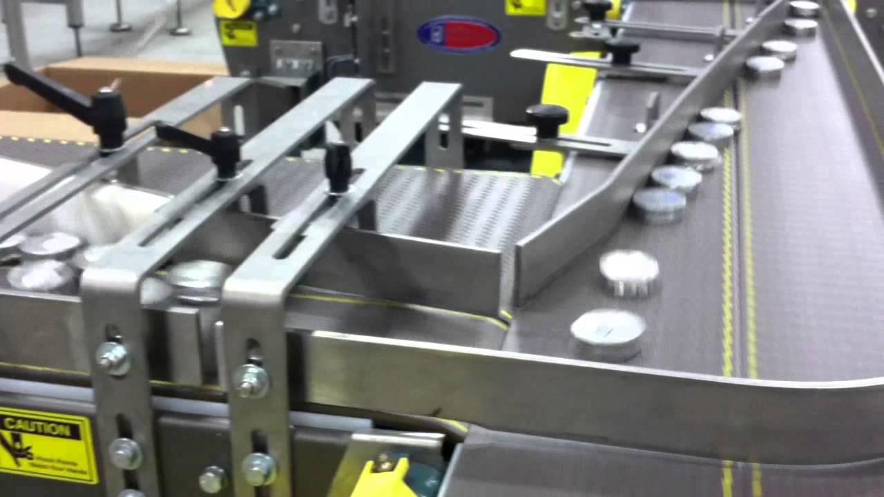 Single filer transfer conveyor with intricate logic sensors - very cool ...