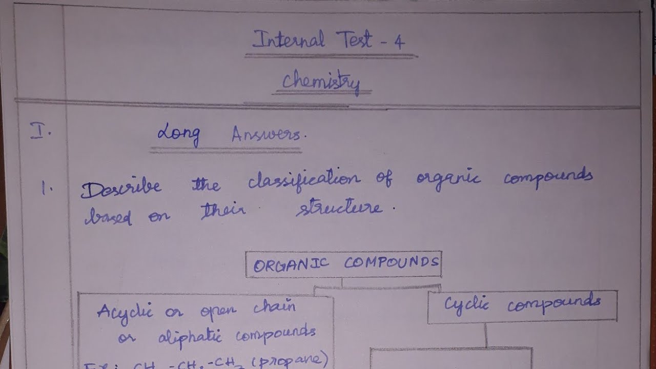 11th chemistry internal test-4 - YouTube