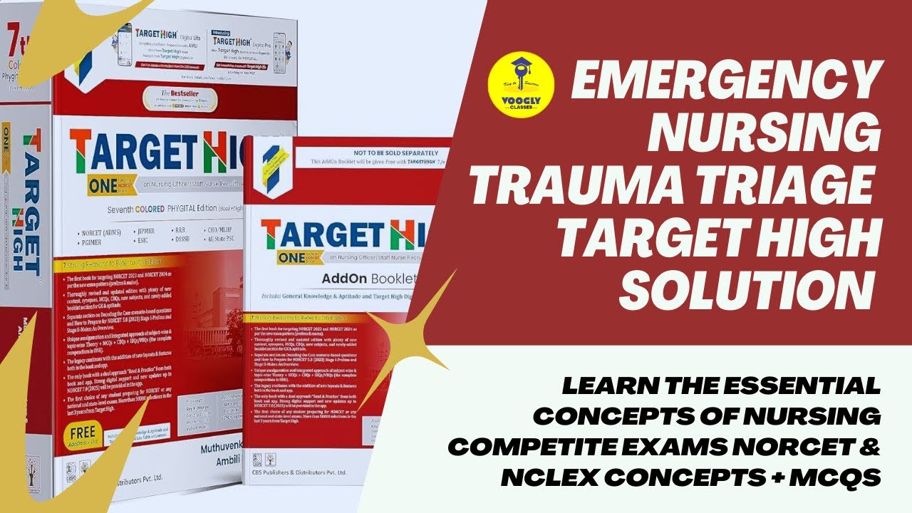 Emergency Nursing Unit 🚨 | Target High Book Class | Trauma, Triage & MCQs | Voogly by Sahu Sir ...