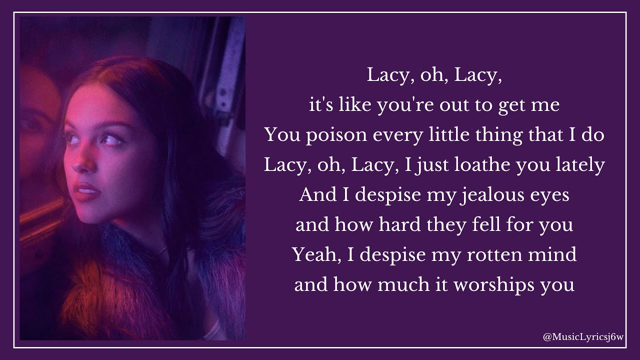 LACY - OLIVIA RODRIGO LYRICS - YouTube