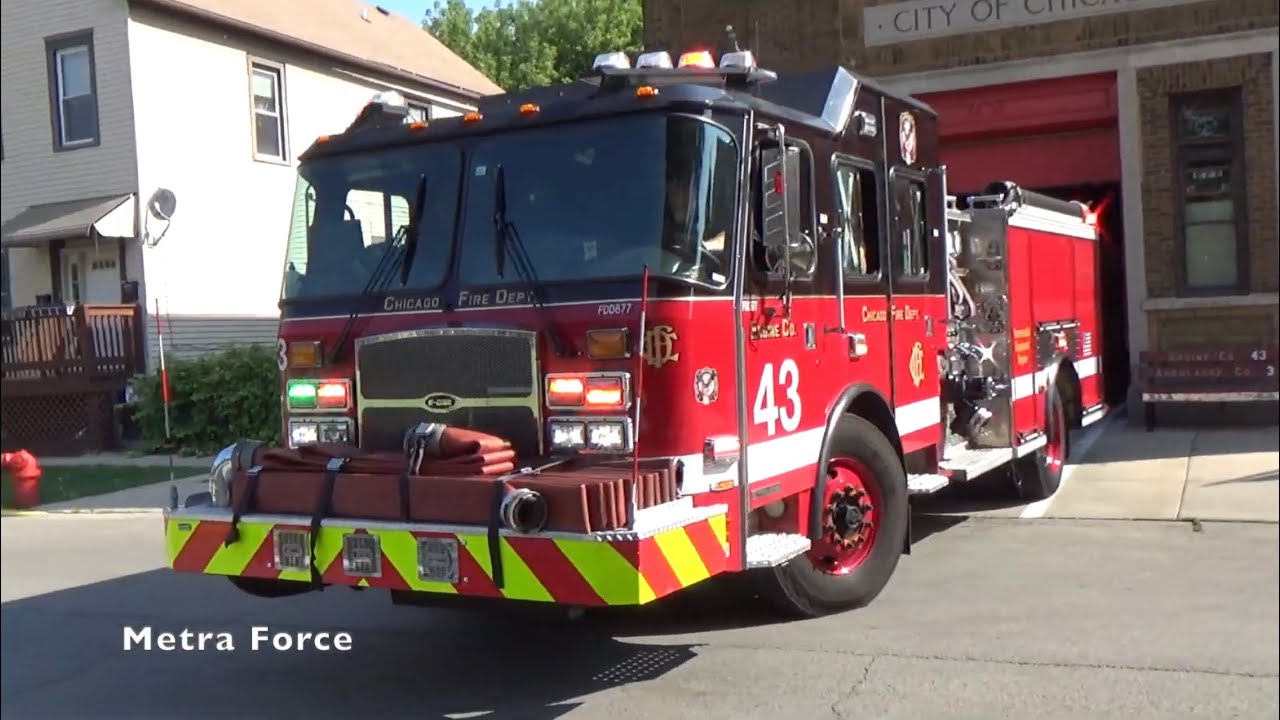 Chicago Fire Dept Engine 43 Responding - YouTube