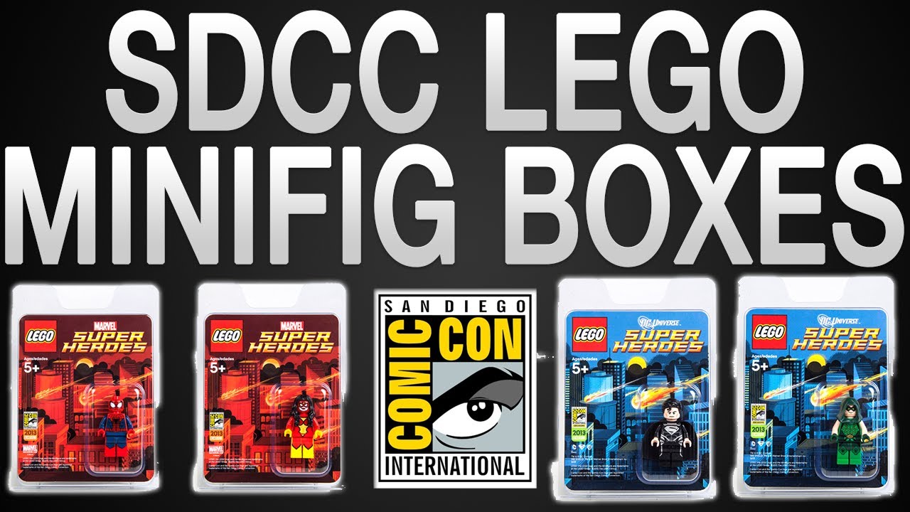 LEGO SDCC 2013 Exlcusive Minifigure Boxes - YouTube