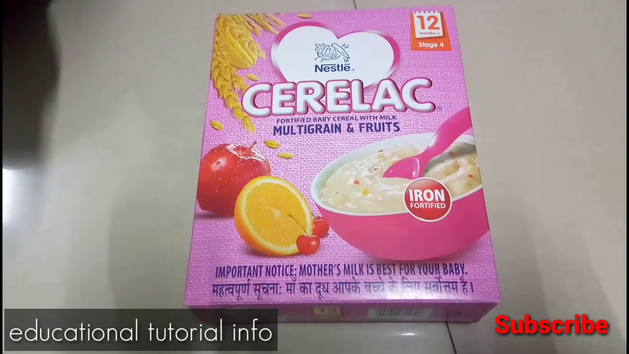 Cerelac -chose different stages for your baby - YouTube