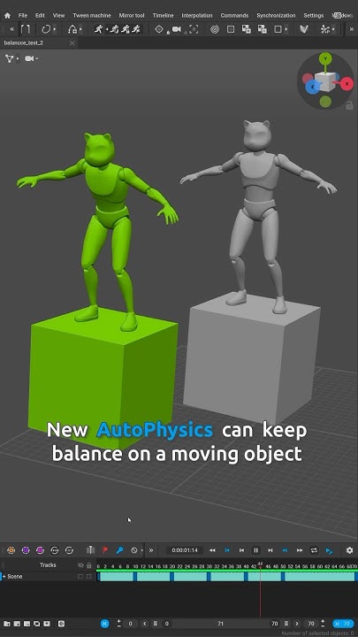 AutoPhysics Balancing on a Moving Object #3d #animation #gamedev - YouTube