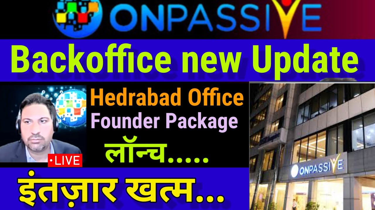 🍎खुशखबरी मिली हैदराबाद | onpassive passive income plan | O-Verify # ...