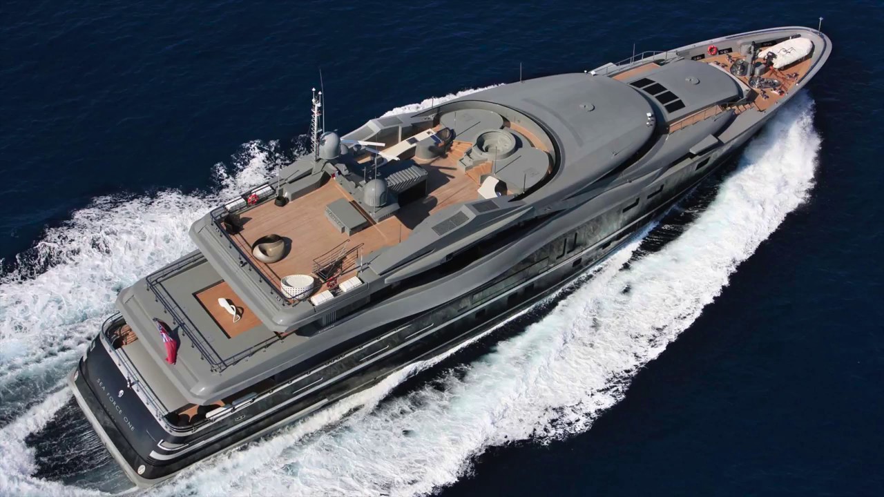 Sea Force One modern 53m Super Yacht for sale and charter - YouTube