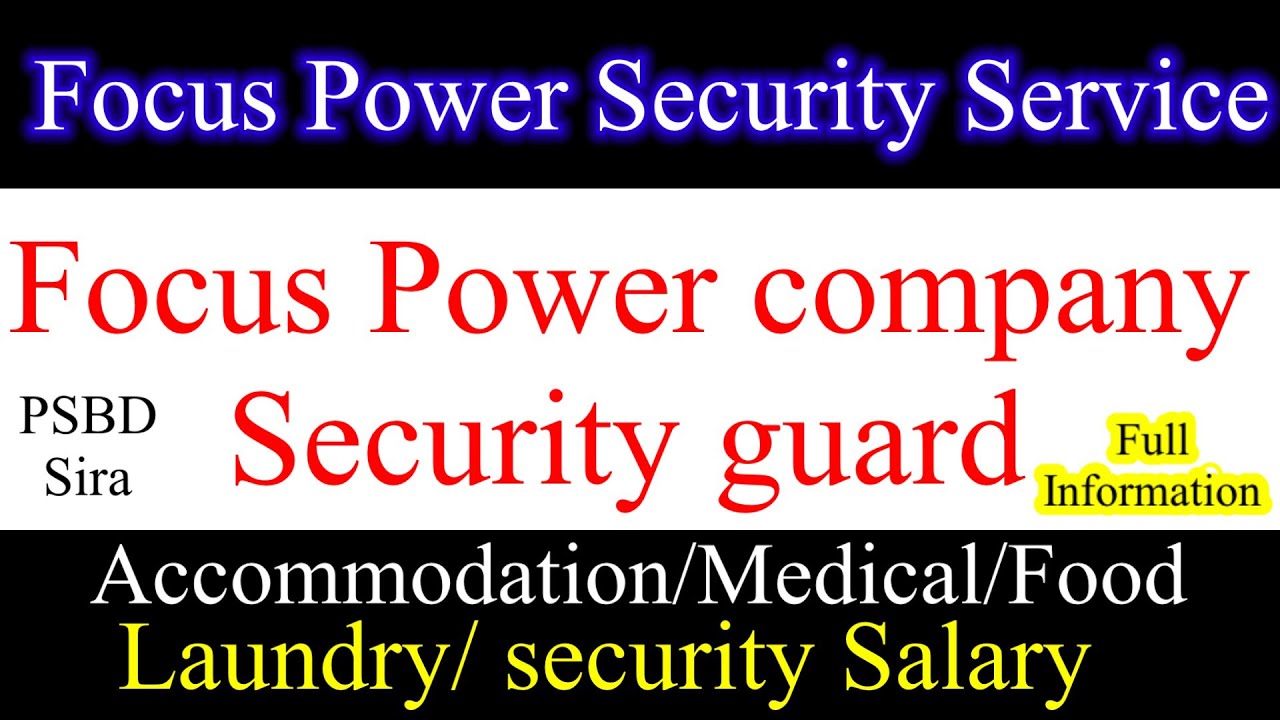 Focus Power Security Services | focus power security services llc dubai ...