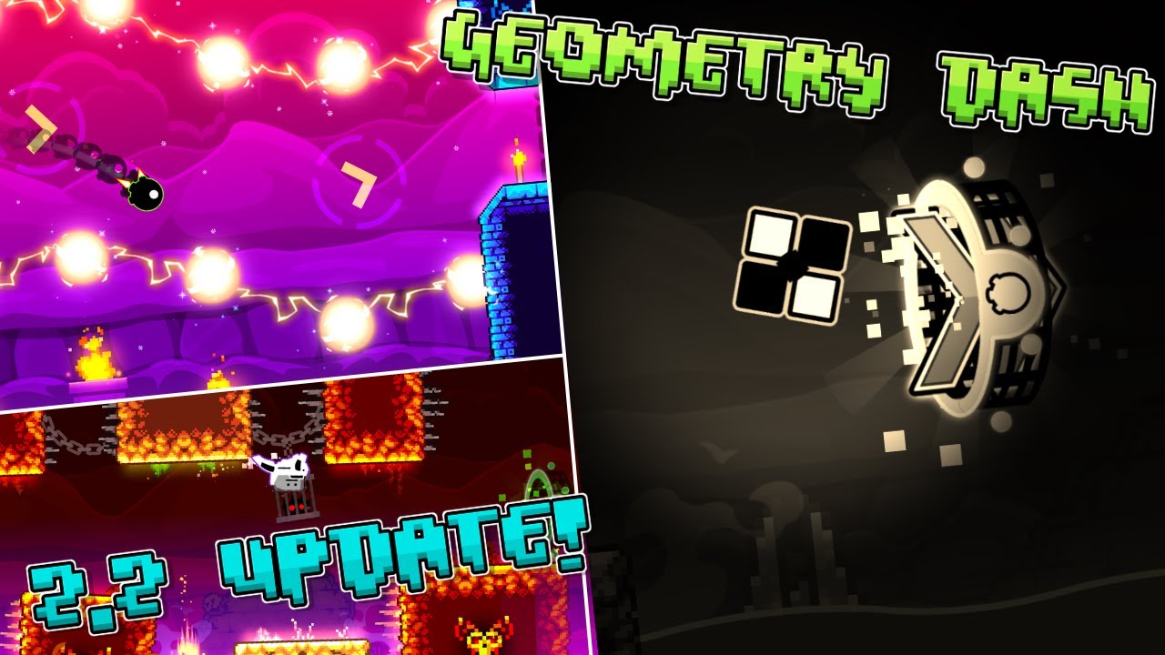 PLAYING THE SAME GEOMETRY DASH?!? | Geometry Dash 2.2 | Dash 100% | End ...