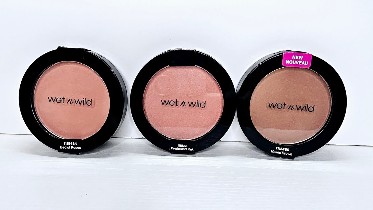 wet n wild blushes (bed of roses / pearlescent pink / naked brown ) ️ ...