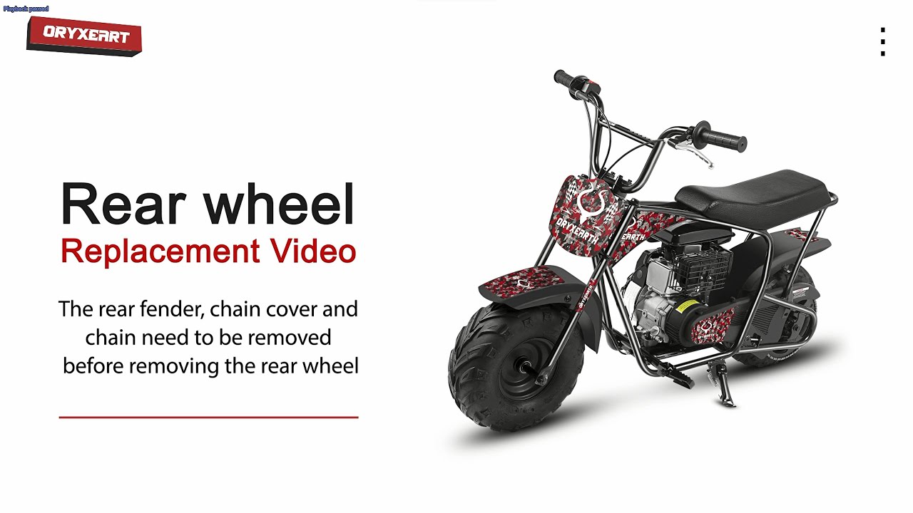 Back on Track: Rear Wheel Replacement for Mini Bikes by Oryxearth - YouTube