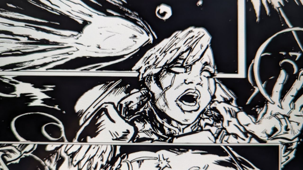Quick line preparation from scanned work to prep for color - YouTube