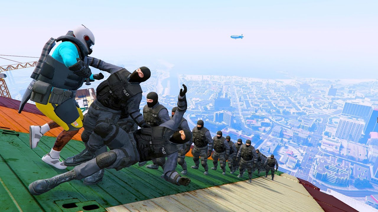 GTA 5 Crazy Jumper/Falls compilation #12 (GTA 5 Fails Funny Moments ...
