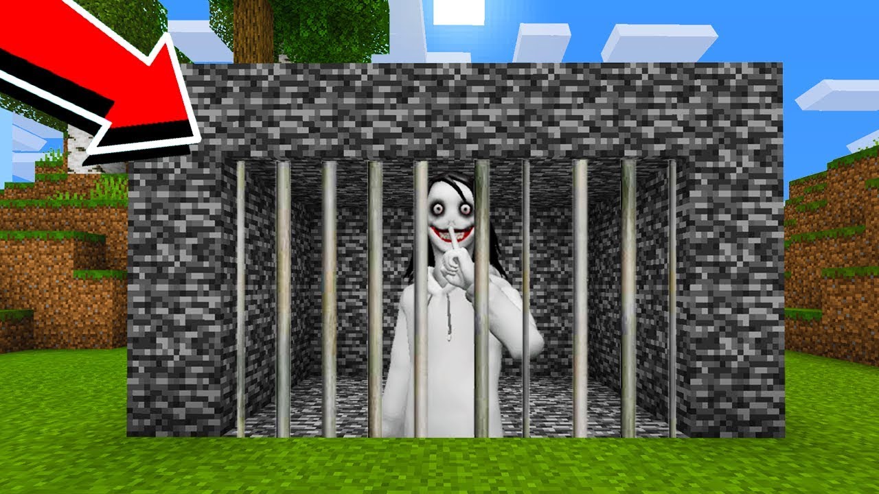 We TRAPPED Jeff the Killer in Minecraft Pocket Edition! - YouTube