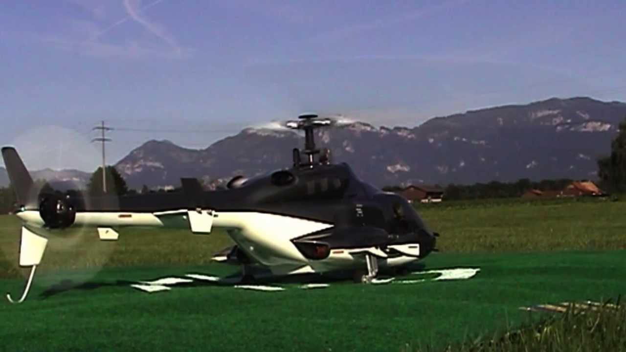 Airwolf T-Rex 500 Rocket launch - YouTube