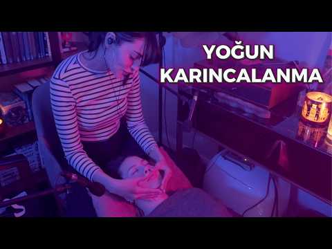 ASMR - Kız Kardeşimle Yüz Masajı ve Rahatlatıcı Dokunuşlar (Yoğun Karıncalanma)
