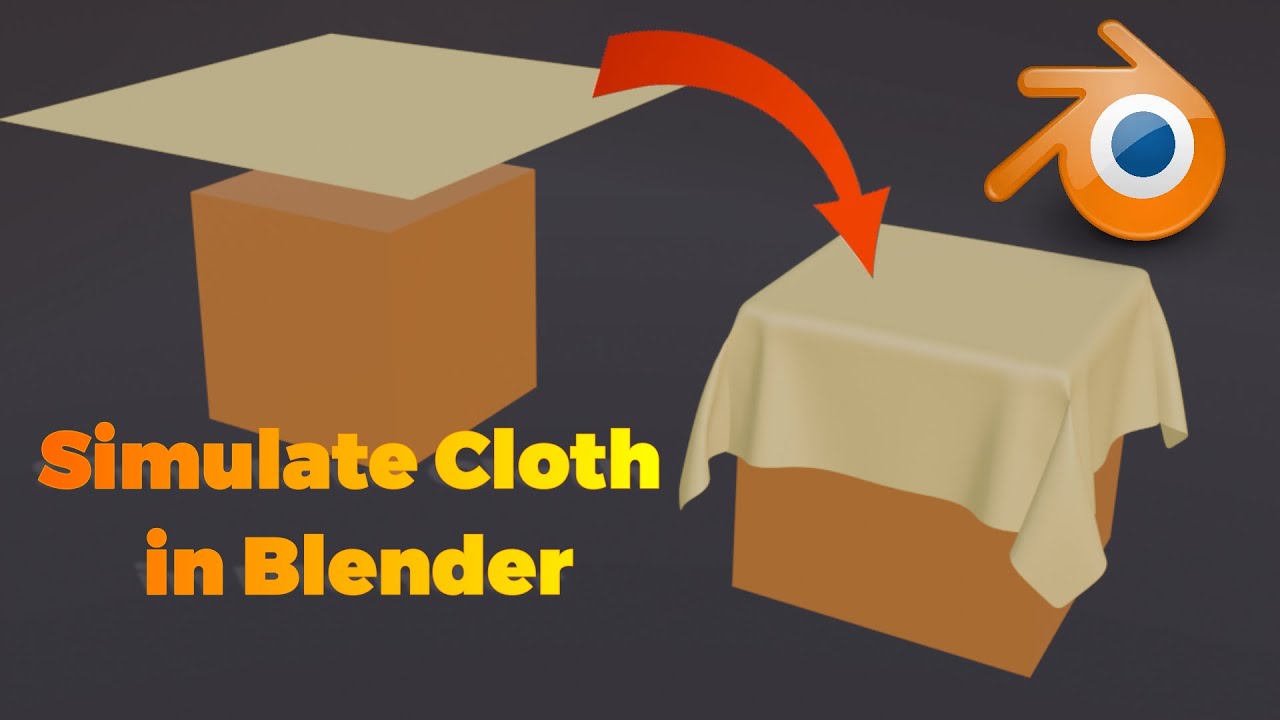 Blender Tutorial Simulate Cloth in Blender - YouTube