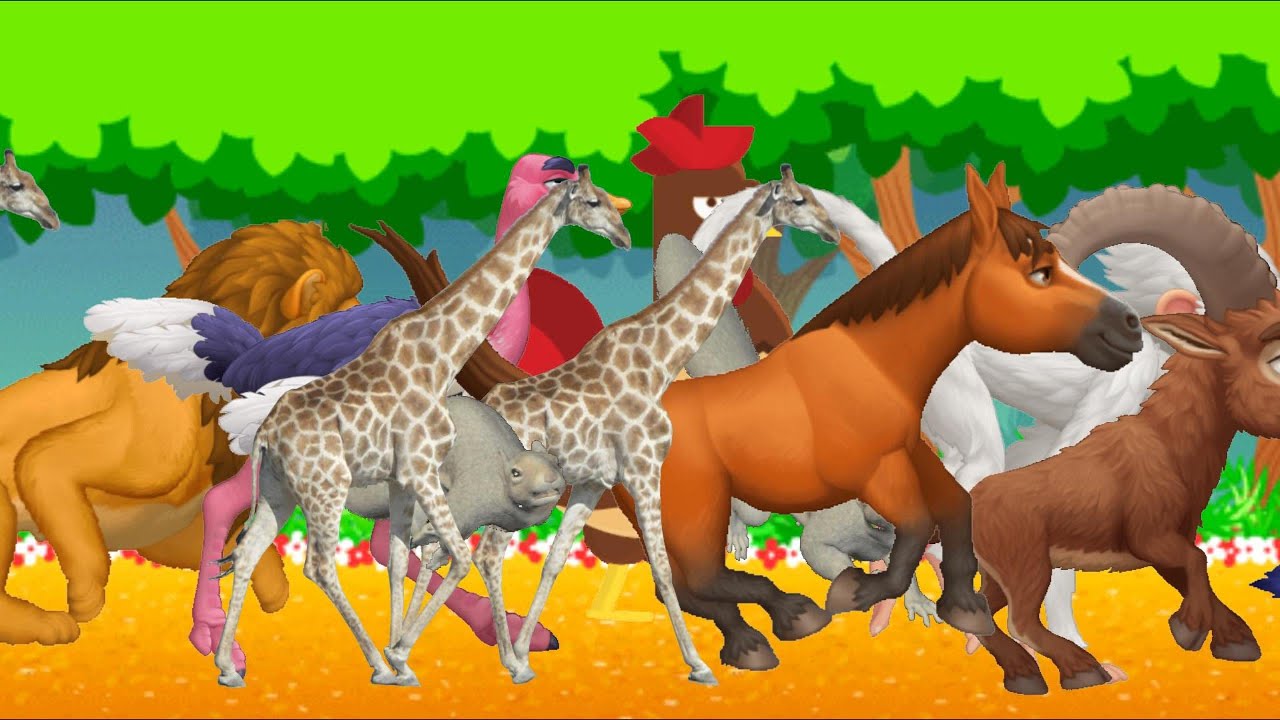 Epic 3D Animal Stampede: Green Screen Effects, Running Races, and ...