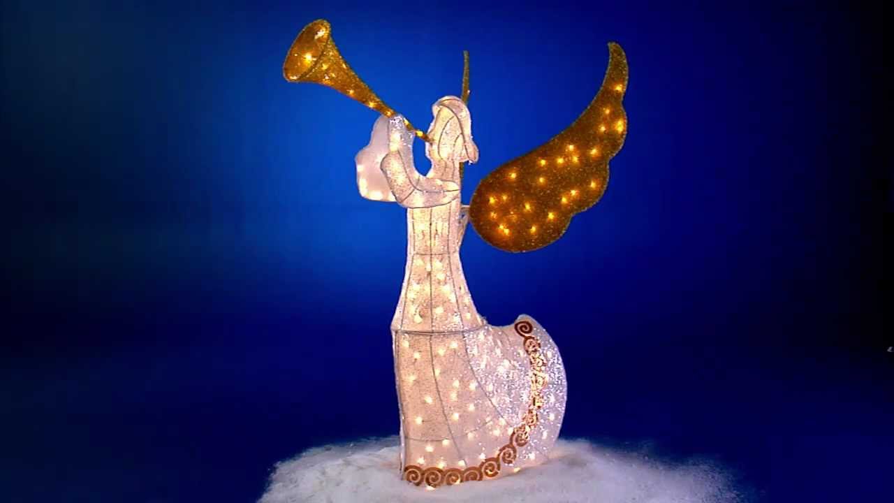 Animated Christmas Angel Holiday Decoration - YouTube