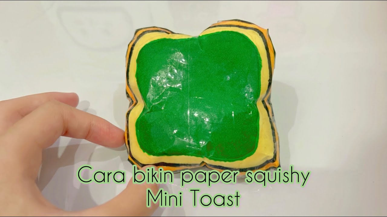 Cara bikin paper squishy mini toast🤗 - YouTube