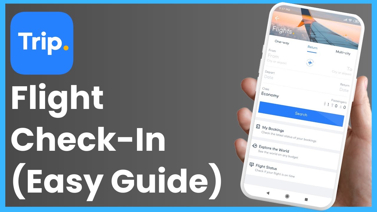 Trip.com - How to Check In Flight ! - YouTube
