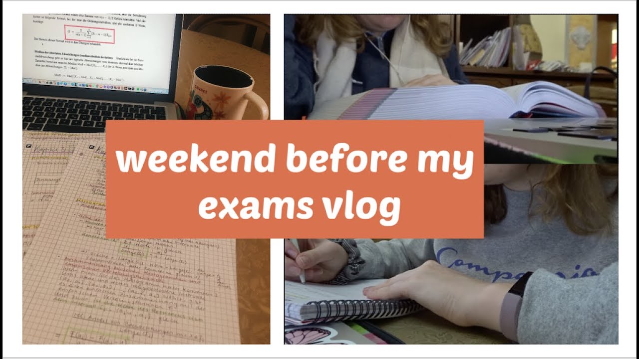 study with me | the weekend before my exams - YouTube
