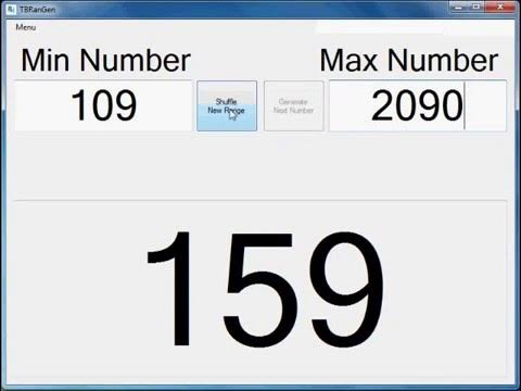 Random Number Generator Visual Basic 2010 2012 Bingo Lucky Number - YouTube