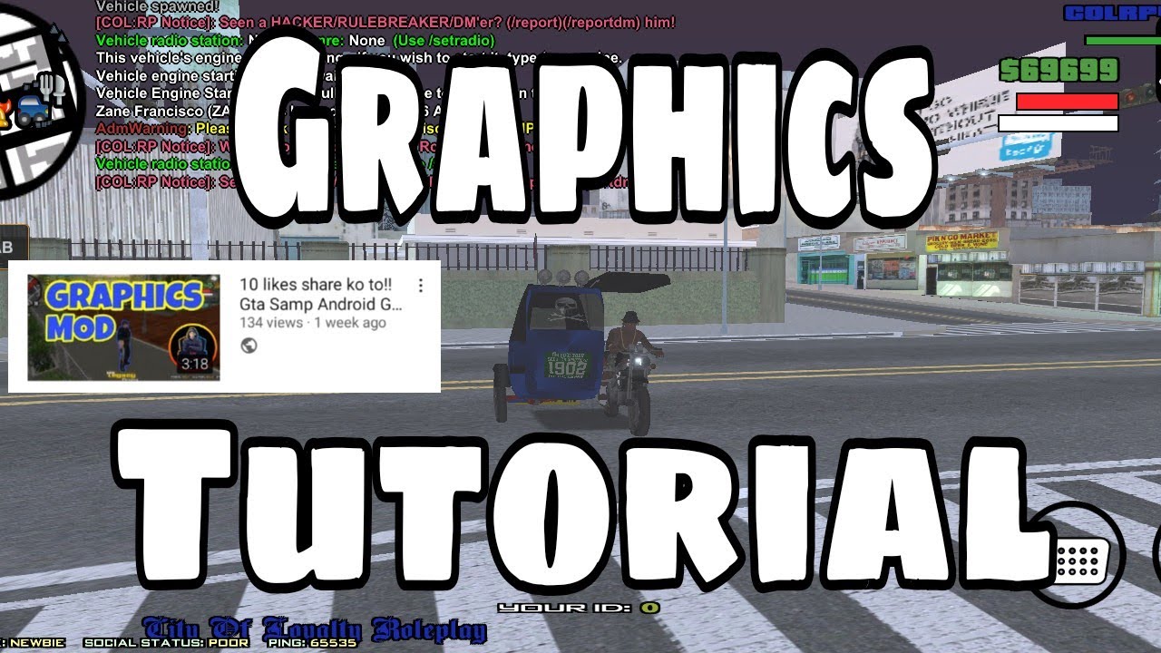 Graphics mod Tutorial Gta Samp Android 💥 For low end device - YouTube