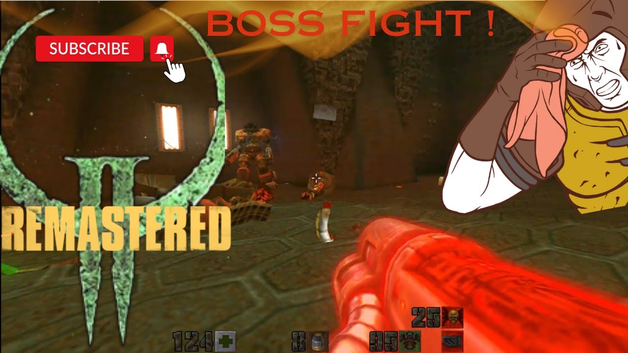 QUAKE II Mission #10 - Boss Fight (Final Mission) | Gameplay ...